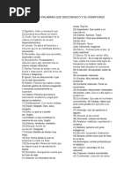 100 Palabras para Enriquecer El Vocabulario | PDF