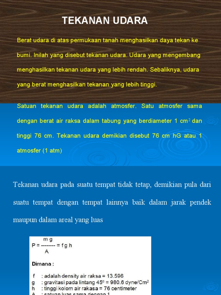 Tekanan Udara | PDF | Seni | Sains & Matematika