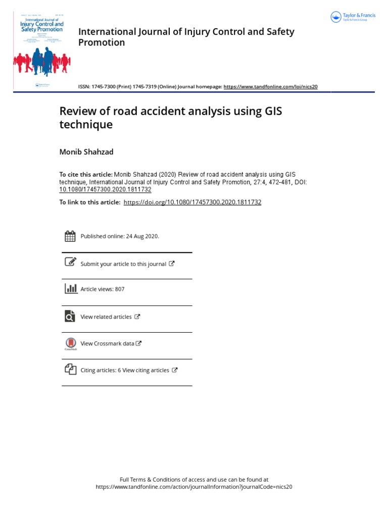 GIS Techniques in Road Accident Analysis | PDF | Geographic Information ...