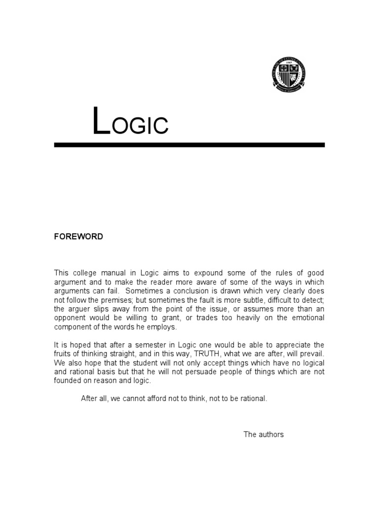 Logic Book Soft | PDF | Definition | Argument