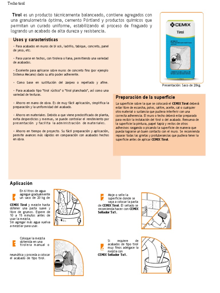 Techo Tirol | PDF | Hormigón | Materiales