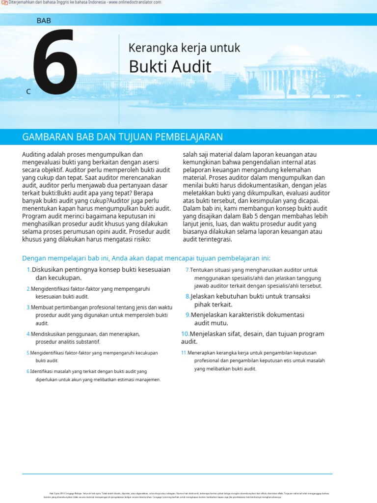 Kerangka Bukti Audit | PDF | Bisnis | Pengelolaan Keuangan & Uang