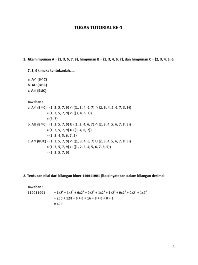 Operasi Himpunan dan Hitung Bunga | PDF | Sains & Matematika