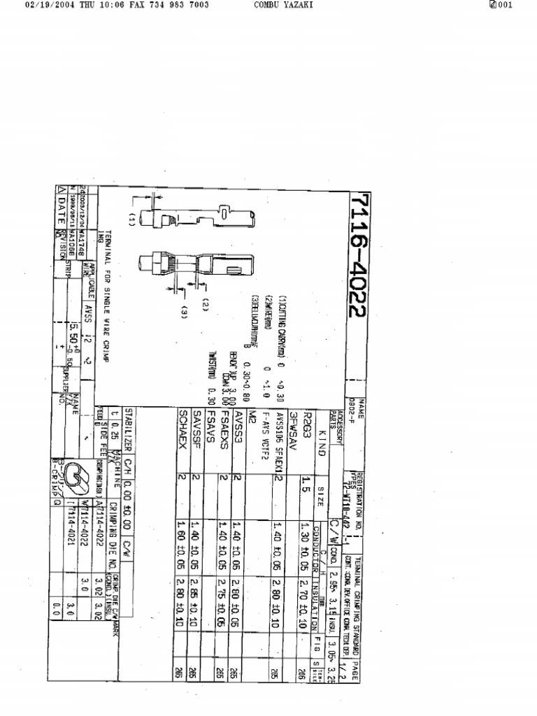 7116-4022 Spec | PDF