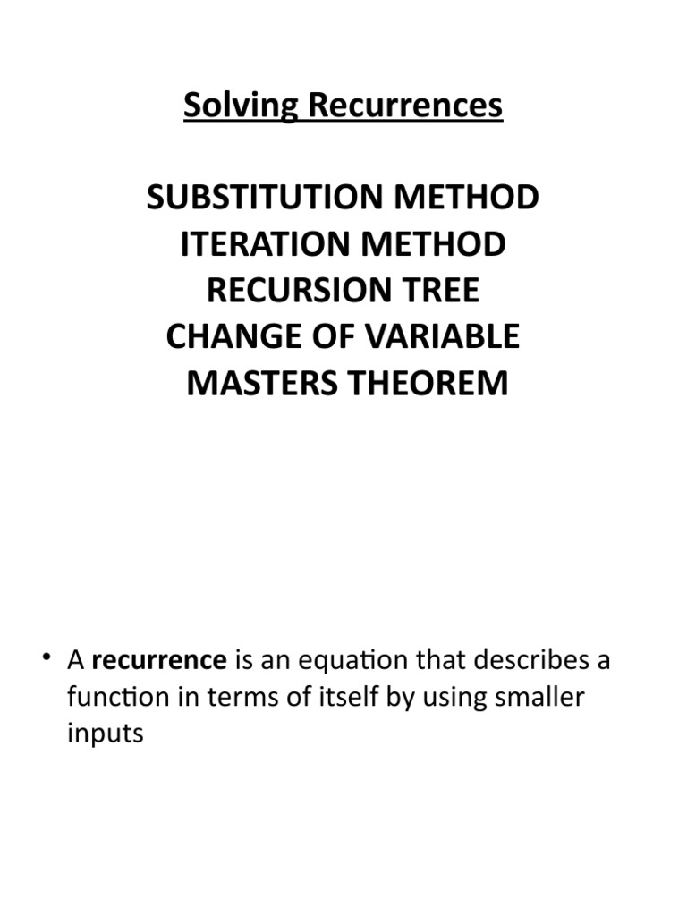Recursion | PDF | Recurrence Relation | Logarithm Recursion | PDF | Recurrence Relation | Logarithm