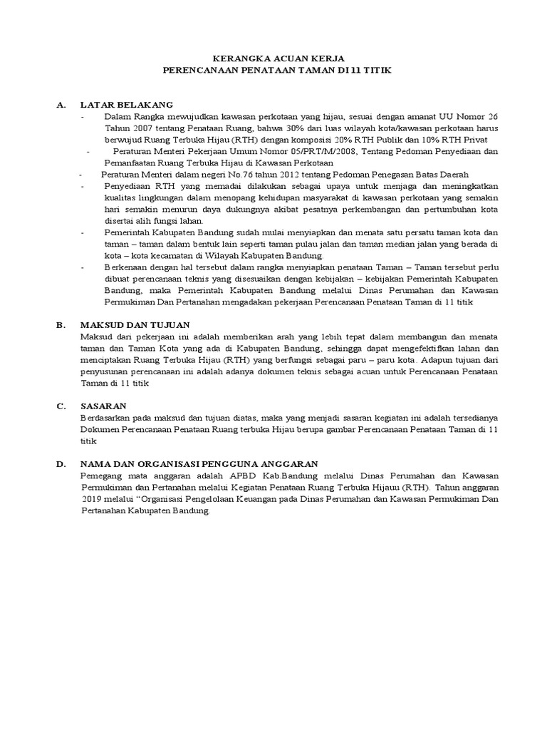 Master Kaka Perencanaan Taman | PDF