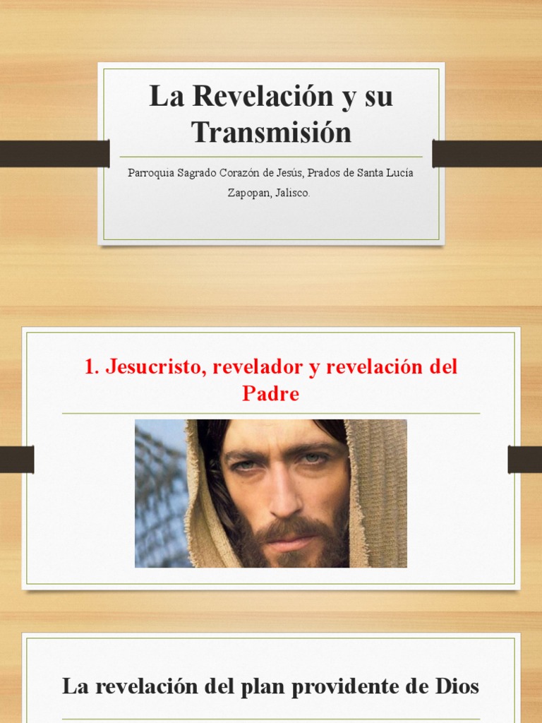 La Revelación y Su Transmisión | PDF | Fe | Iglesia Católica