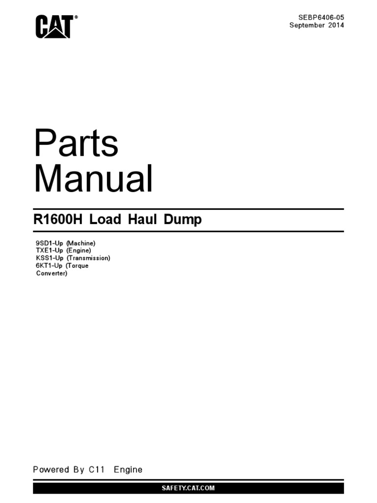Manual de Partes R1600H | PDF | Transmission (Mechanics) | Pump