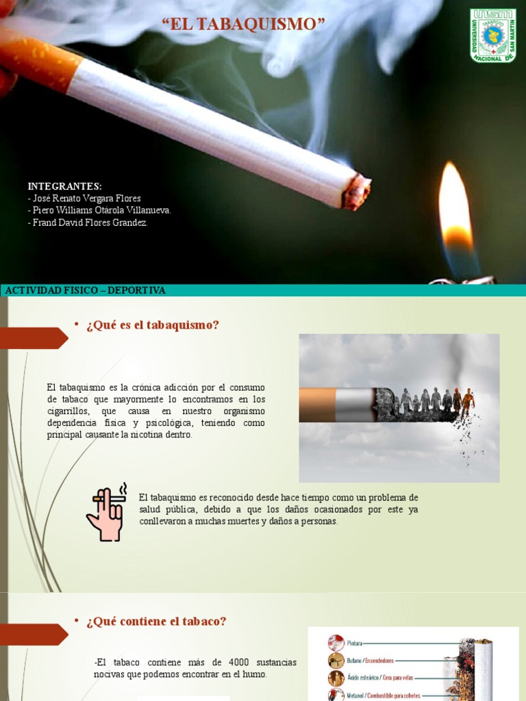 Efectos del Tabaquismo en la Salud | PDF | Salud y bienestar | Estilo ...