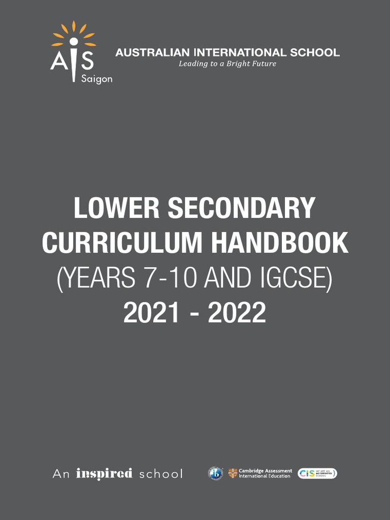 Lower Secondary Curriculum Overview | PDF | Educational Assessment ...
