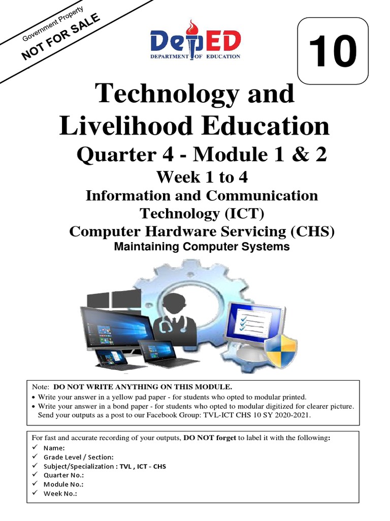 Tvl10 Ict Chs q4 Week 1-4 | PDF | Malware | Computer File