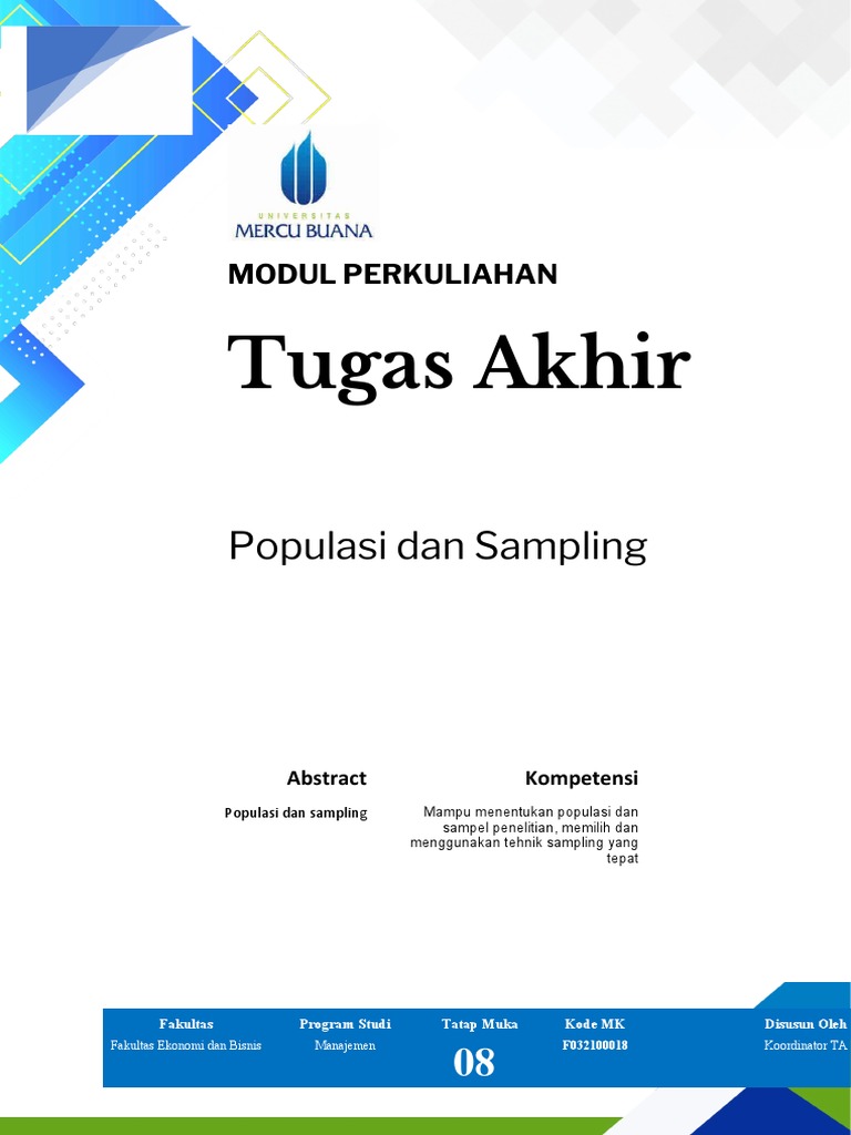 Modul 08 TA - H. Suprapto S. Astro | PDF