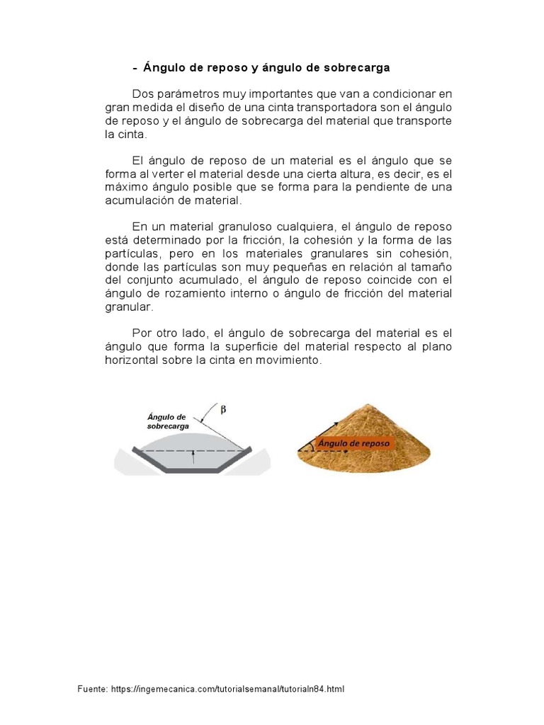 Angulo Reposo | PDF | Abrasivo | Materiales