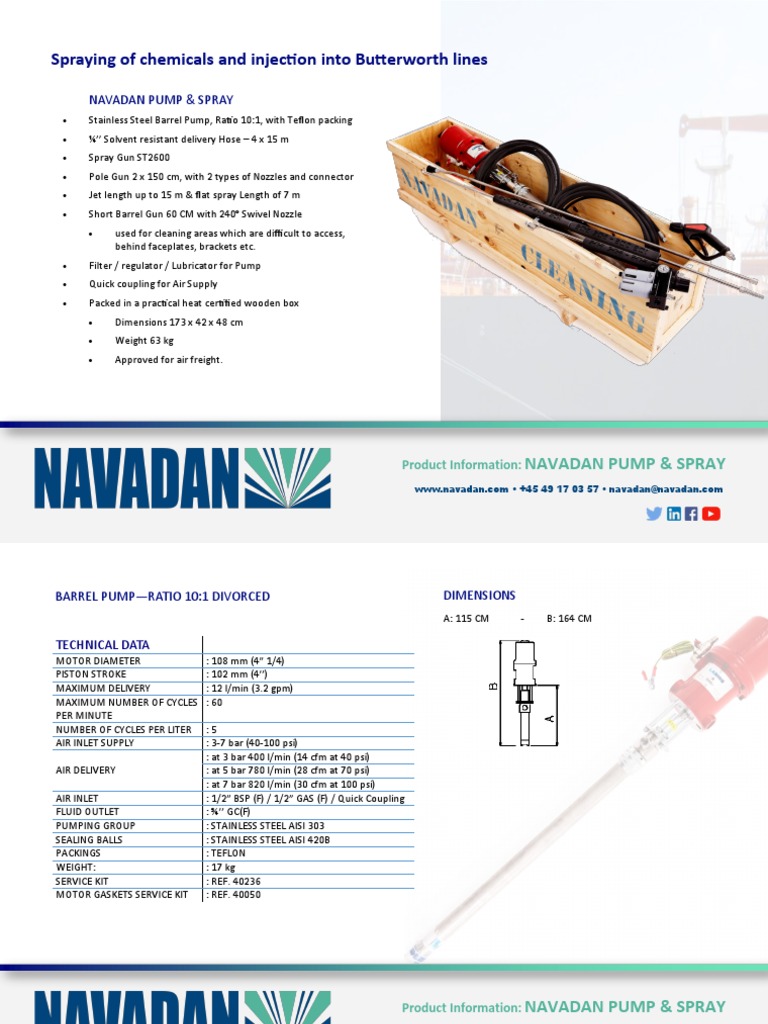 NAVADAN 781S PDS Pump Specifications | PDF