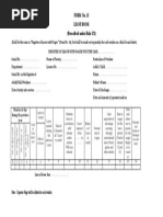 Form-15 Leave With Wage Register Format | PDF | Economies | Labour