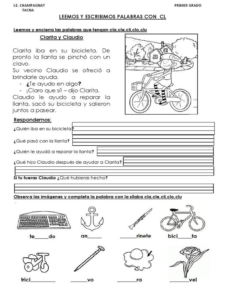 Silaba Trabada CL | PDF