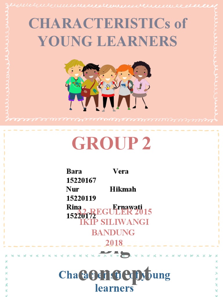 Meeting 6 - Characteristics of Young Learners | PDF | Learning | Expert