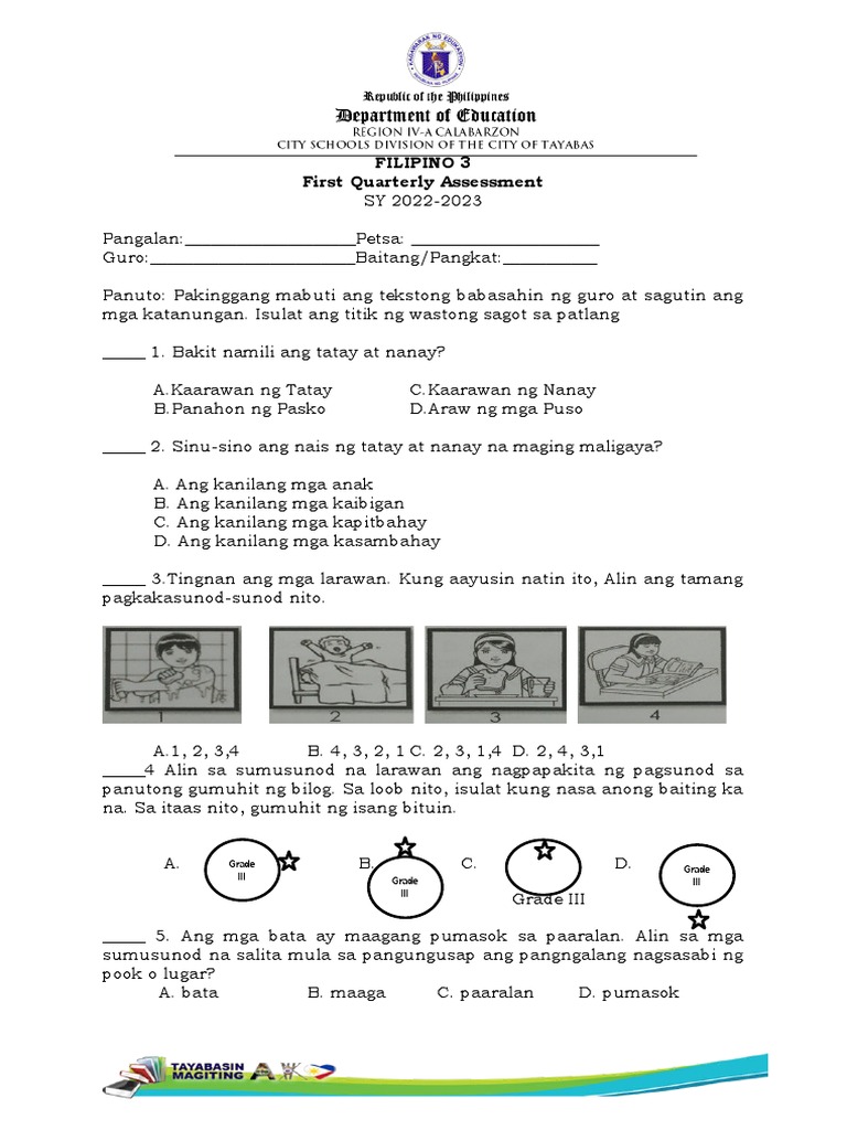 Filipino Grade 3 | PDF