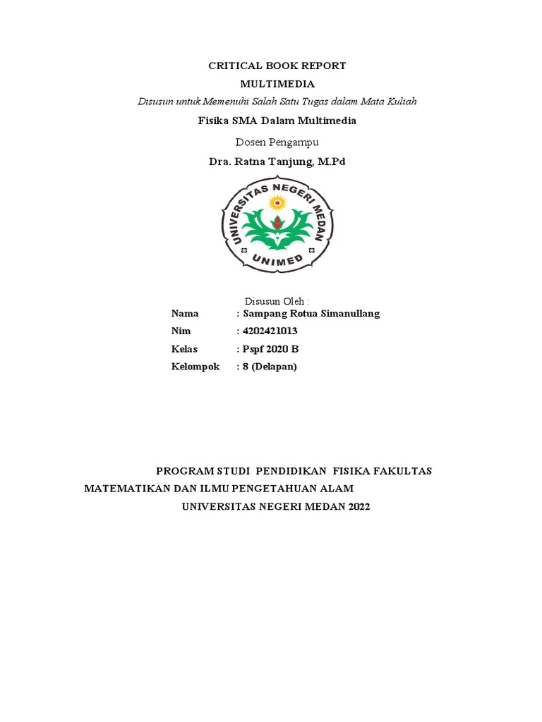 CBR - Fis - Sma DLM Multimedia - Sampang R Simanullang - 2022 | PDF ...