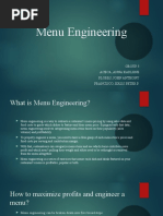 Menu Engineering Worksheet Guide | PDF | Menu | Profit (Economics)
