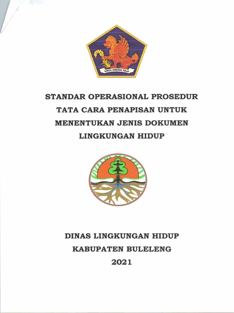 54 Sop Tata Cara Penapisan Untuk Menentukan Jenis Dokumen Lingkungan ...