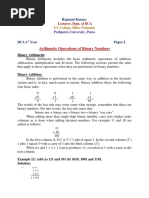 5c - Binary Arithmetic Op | PDF | Lexicology | Theory Of Computation