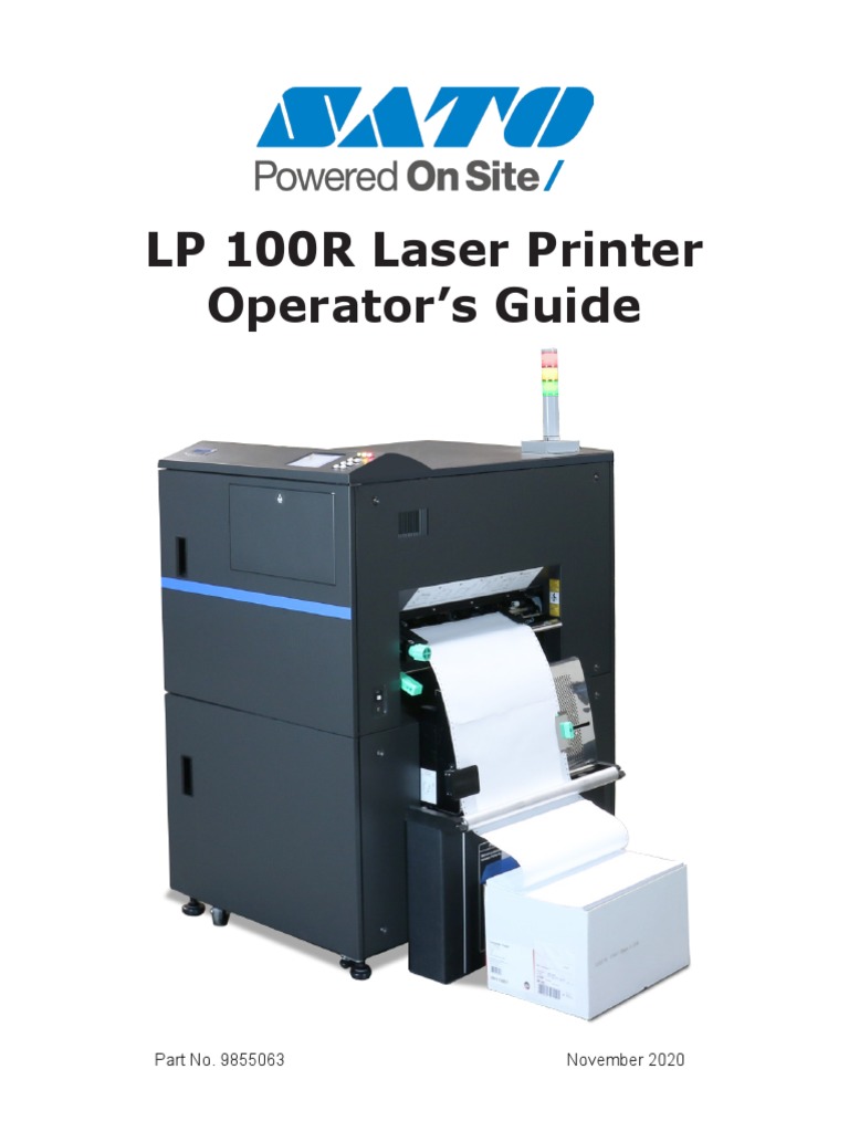 LP 100R Laser Operator Manual A | PDF | Printer (Computing ...