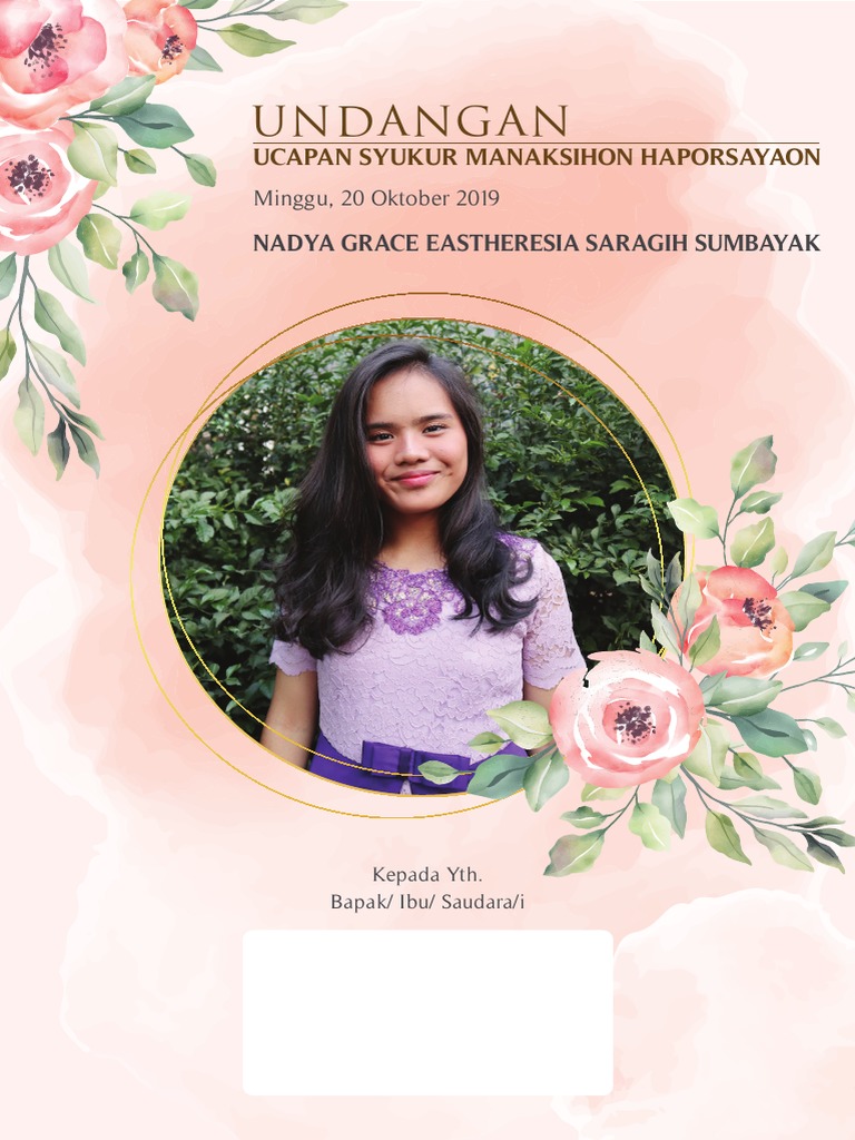 Undangan Sidi Nadya | PDF