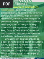20 Balbal Filipino Words | PDF