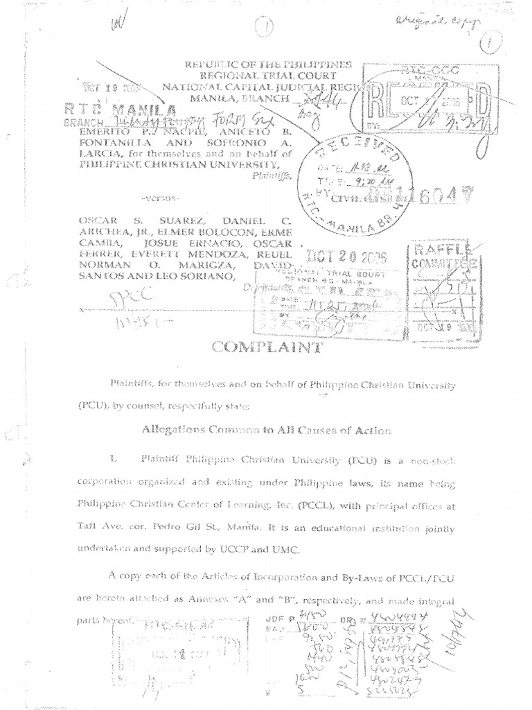Inta-Corporate Complaint Template | PDF