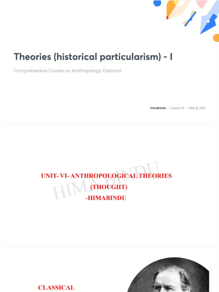 Theories Historical Particularism I With Anno | PDF