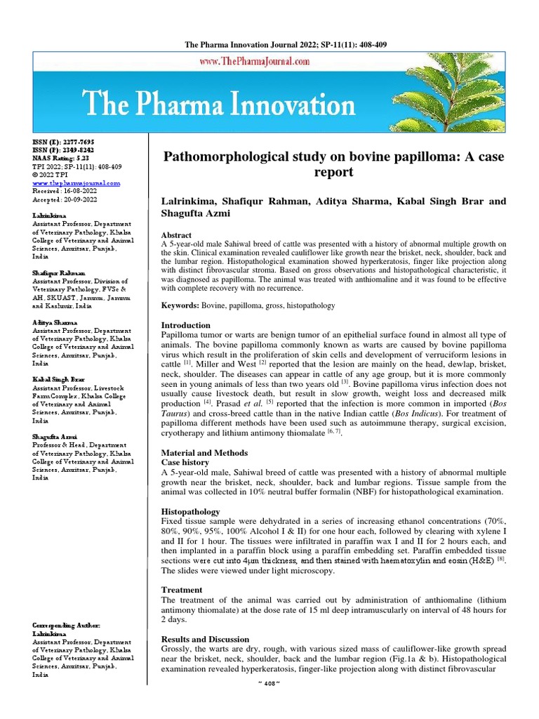 The Pharma Innovation Nov 2022 | PDF | Clinical Medicine | Diseases And ...