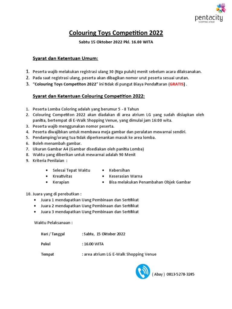 Colouring Competition 2022 | PDF | Teknologi & Rekayasa