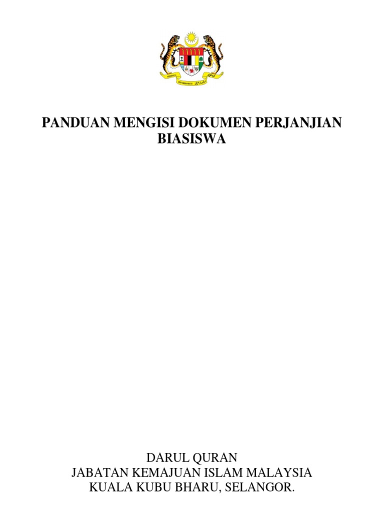 Panduan Mengisi Borang Biasiswa | PDF Panduan Mengisi Borang Biasiswa | PDF