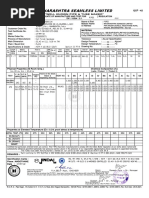JSW Steel MTC | PDF | Ultimate Tensile Strength | Strength Of Materials