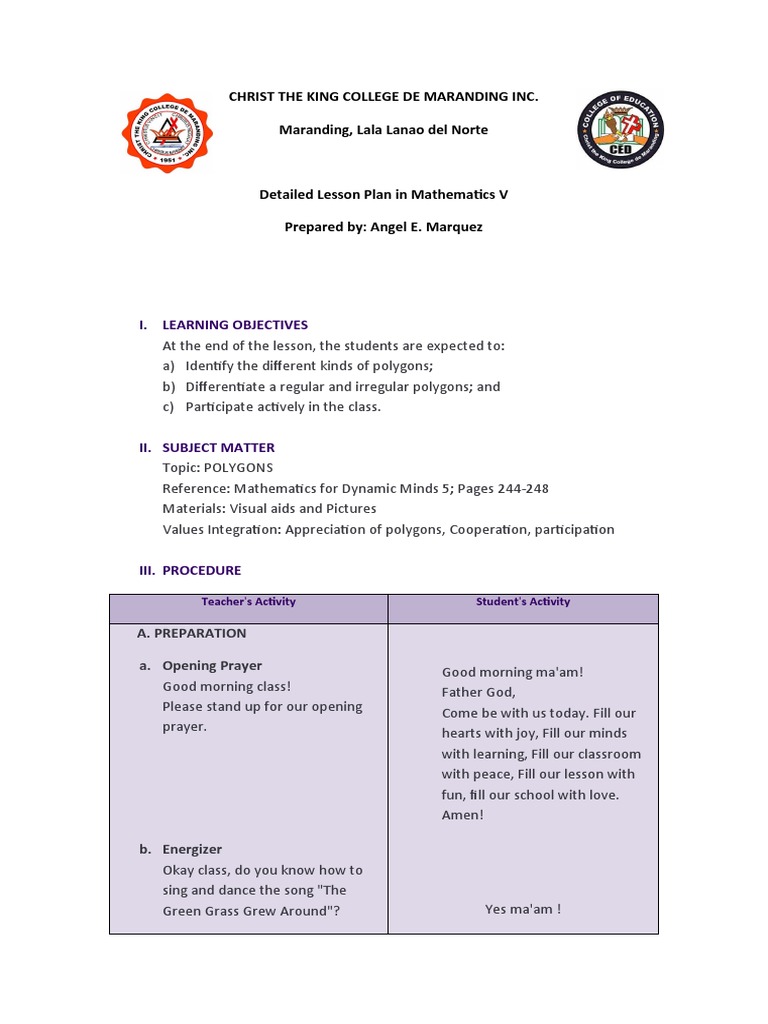 LP Mathematics - Revised | PDF | Polygon | Elementary Geometry