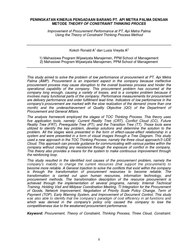 Improvement of Procurement Performance A | PDF | Procurement ...