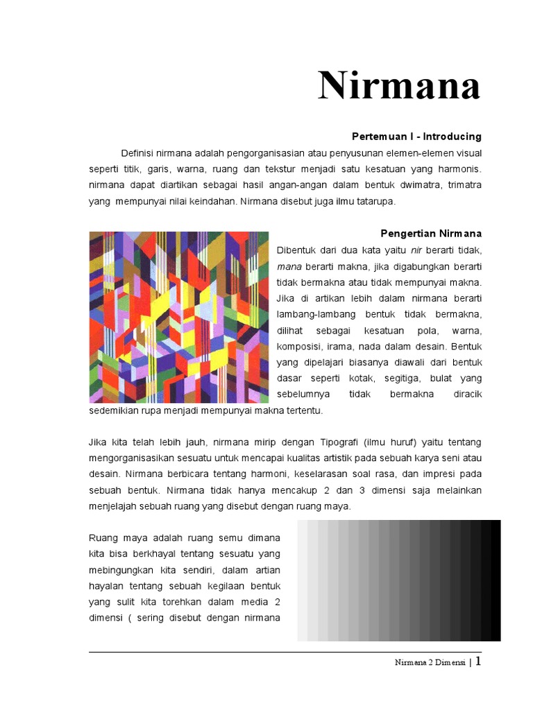 "Nirmana: Dasar Seni Visual" | PDF | Seni