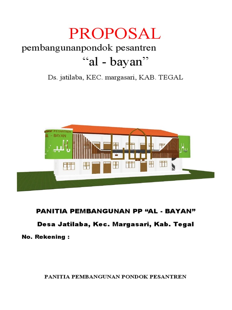 Proposal Ponpes Al-Bayan | PDF