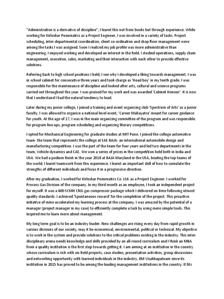 Iim V Sop | Download Free PDF | Cognition | Business