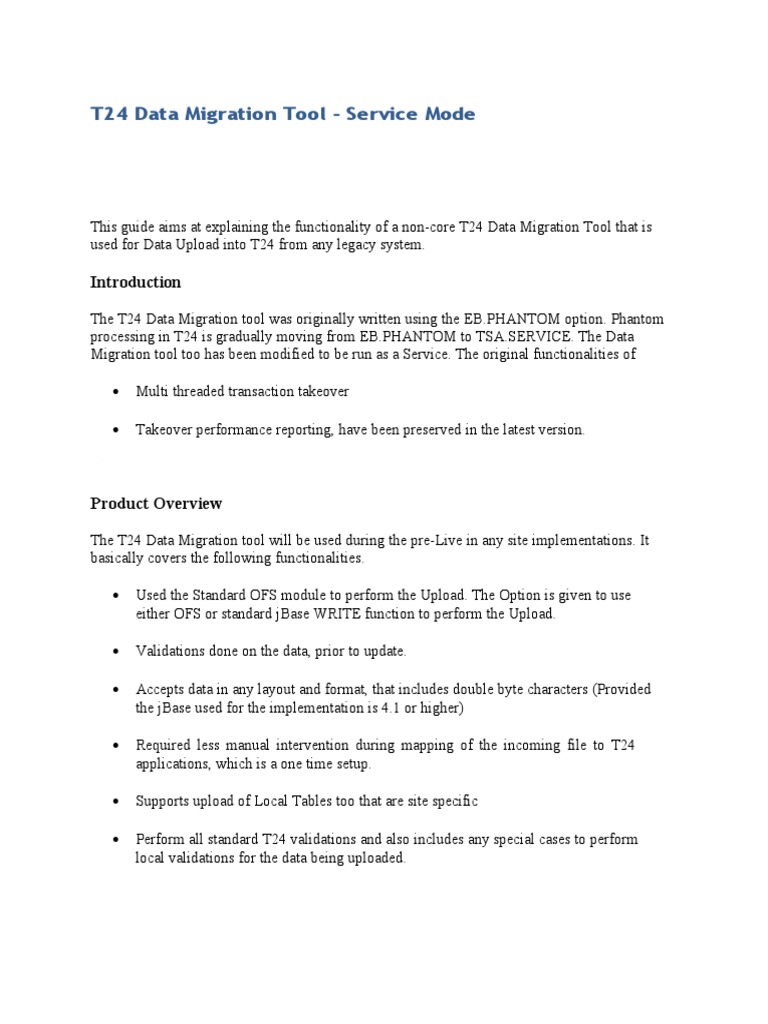 DM Tool T24 - Tables | PDF | Computer File | Database Transaction