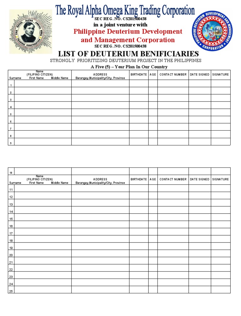 The Royal Alpha Omega King Trading Corporation | PDF | Finance & Money ...