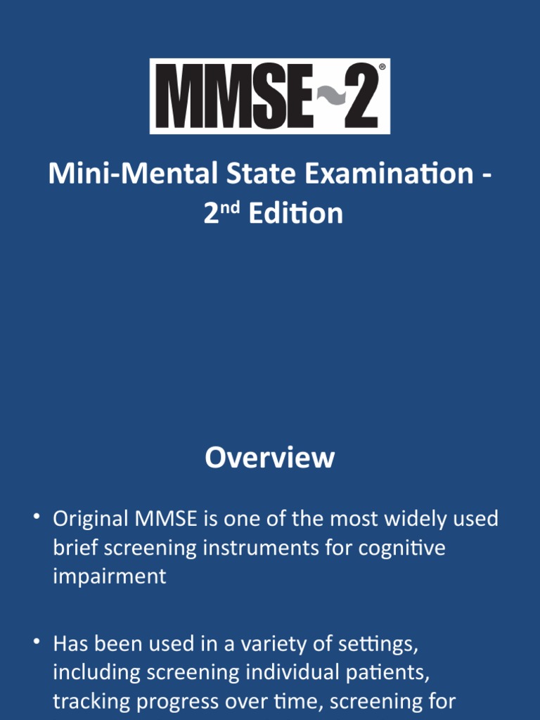 Mmse-2 Rev | PDF | Cognition | Cognitive Science