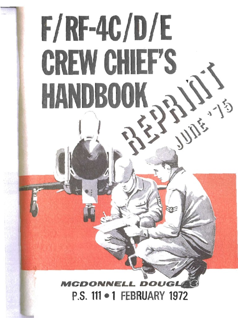 F Rf-4c D e Crew Chiefs Handbook | PDF