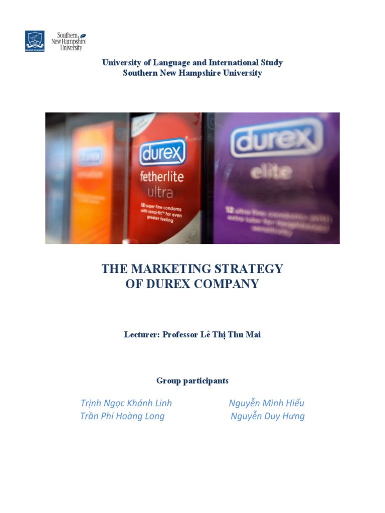 Marketing Strategy of Durex Company | PDF | Marketing | Condom
