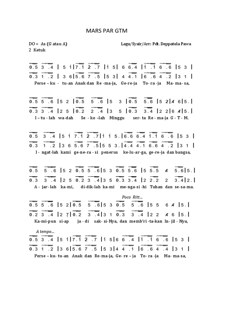 MARS PAR GTM 2 Suara | PDF