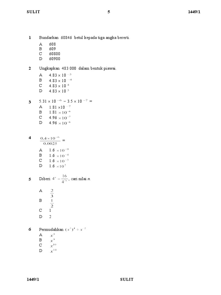 Ar3 Ting 4 Kertas 1 Pdf