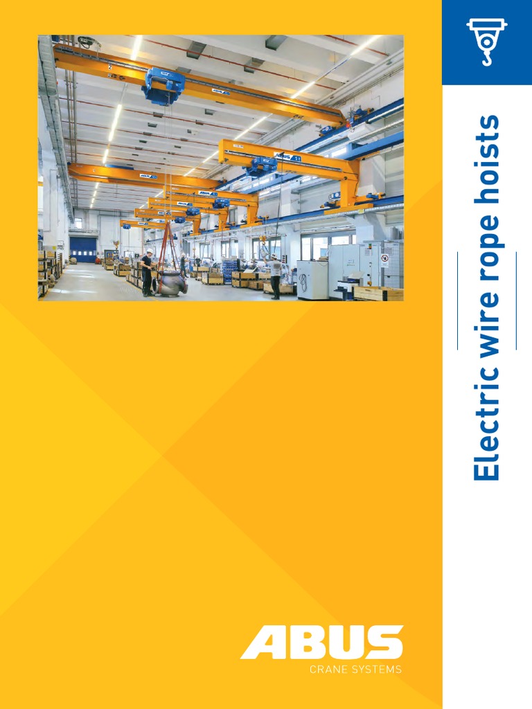 3.abus - Electric - Wire - Rope - Hoists Catalog | PDF | Electric Motor ...