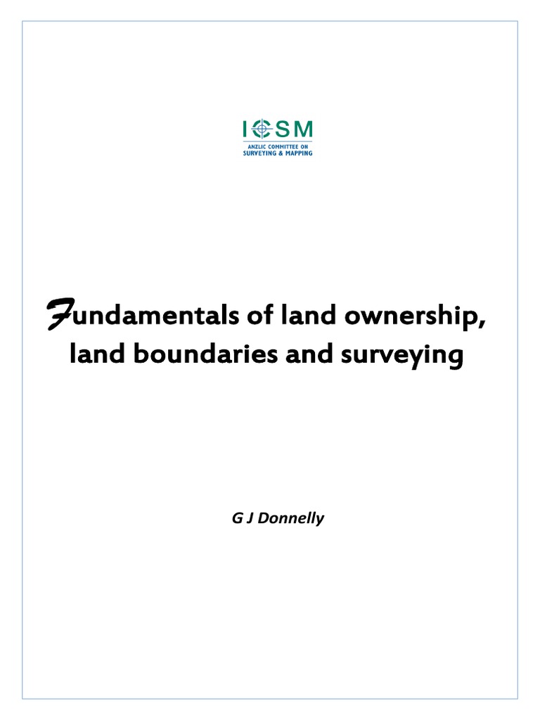 Fundamentals of Land Ownership Land Boundaries and Surveying | PDF ...
