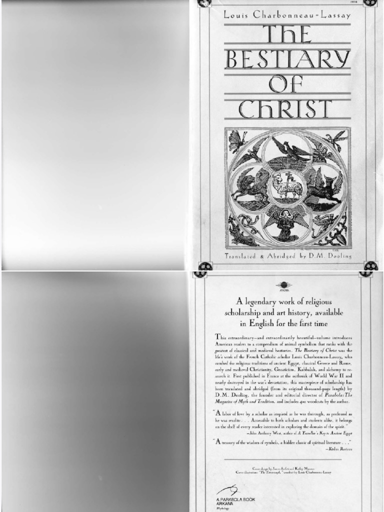 Louis Charbonneau Lassay The Bestiary of Christ1 | PDF